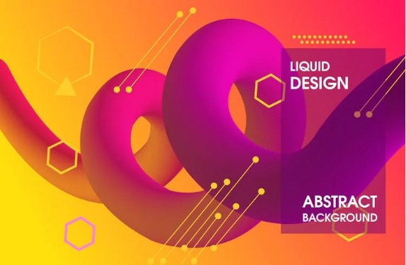 Abstract Bright Color Modern Poster