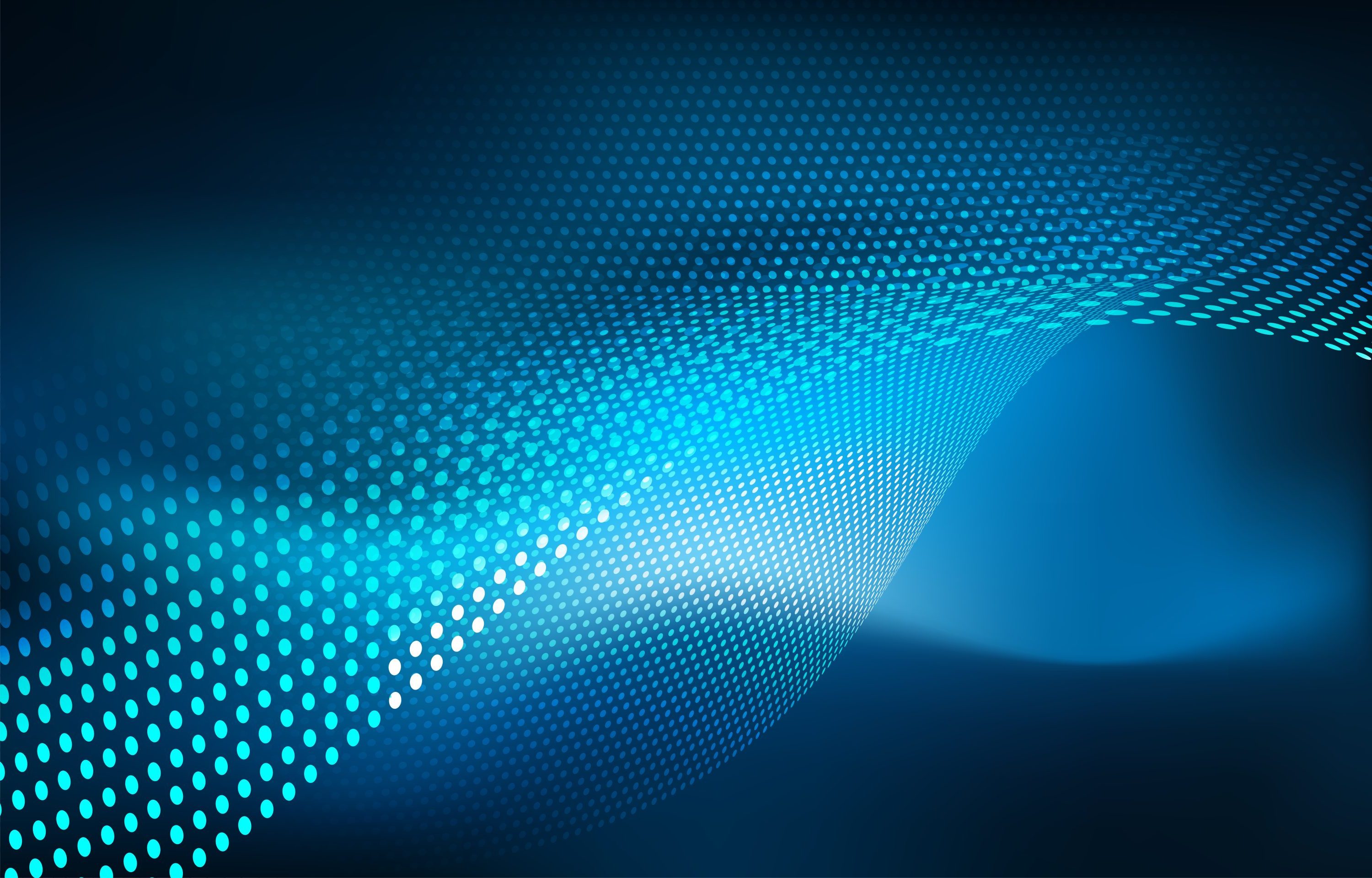 Modern Futuristic And Dynamic Particle Wave Wallpaper