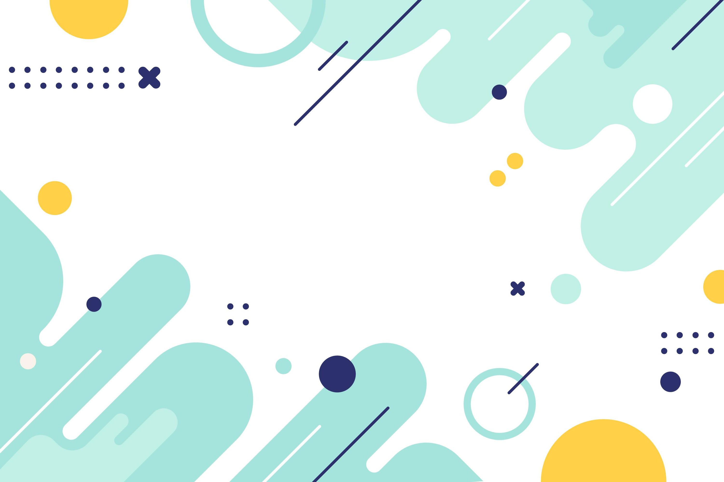 Flat Color Geometric Background