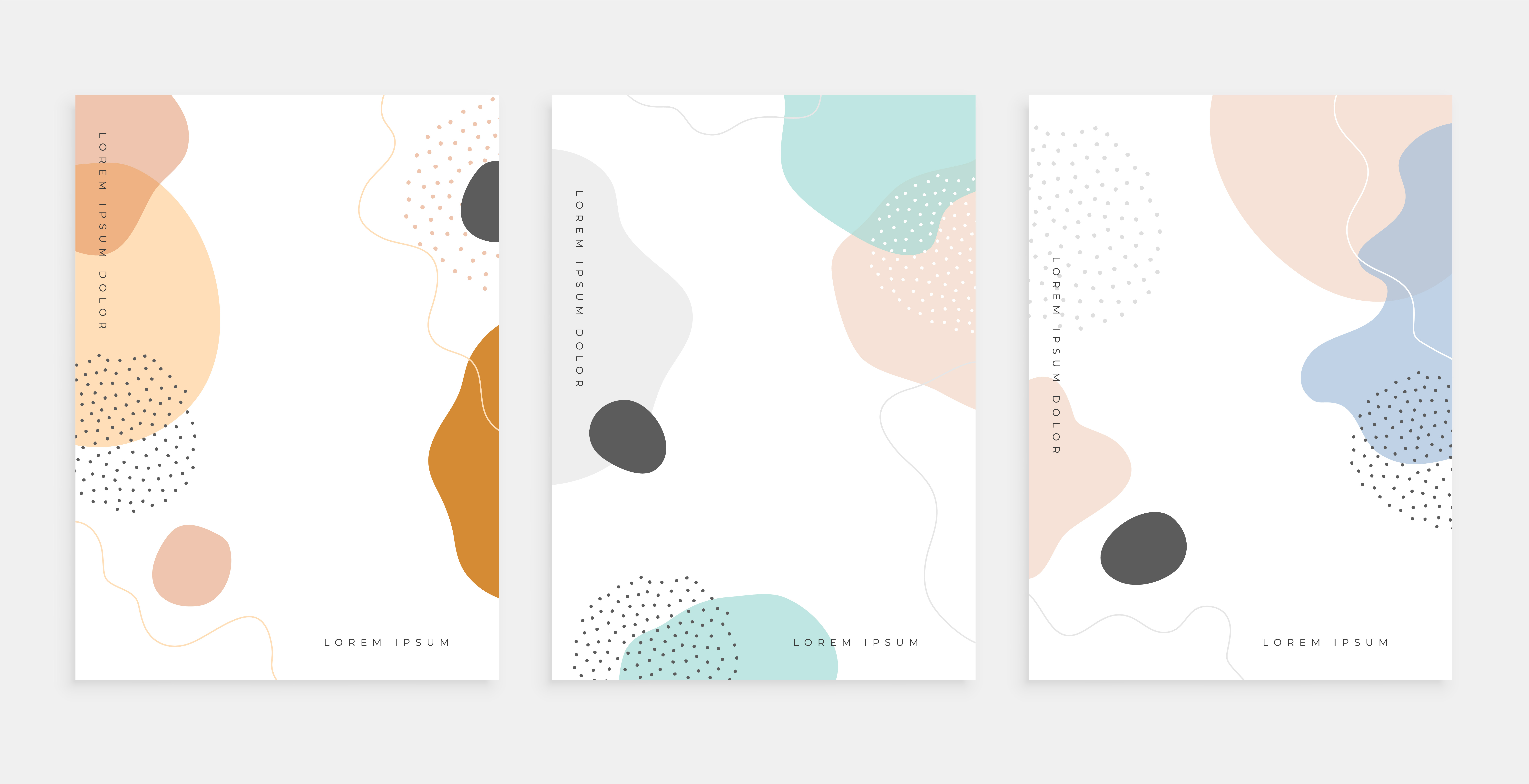Hand Drawn Pastel Color Shapes Collection For Social Media