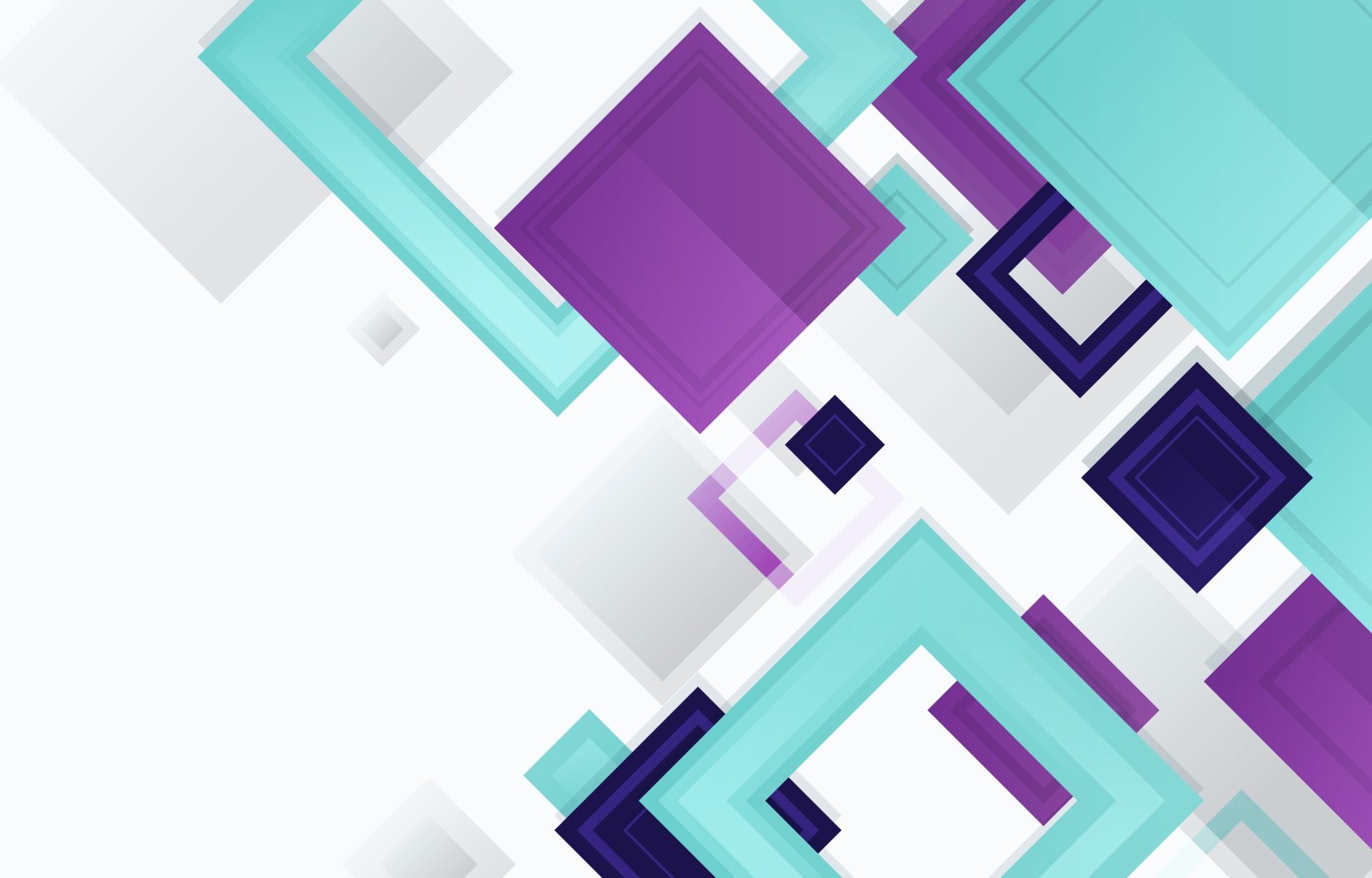 Trendy Colorful Diagonal Rectangle Shape Poster Isolated On White