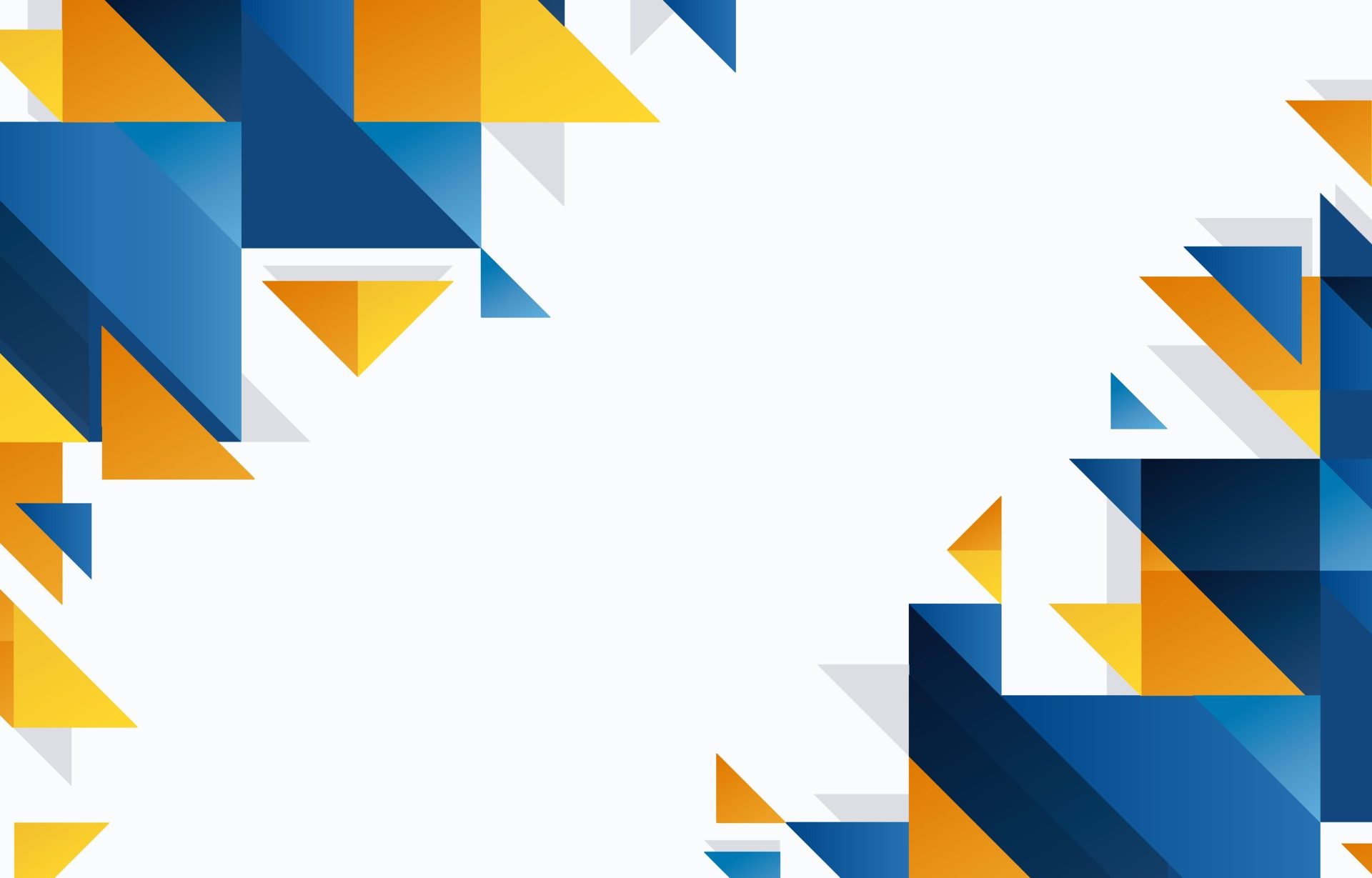 Colorful Triangle Design Isolated On White Back