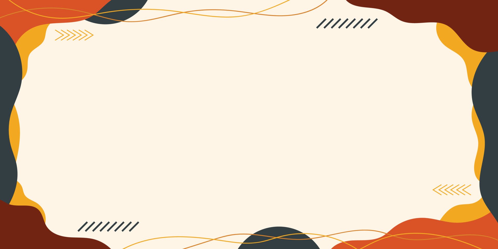 Modern Color Geometric Shape Frame Wallpaper