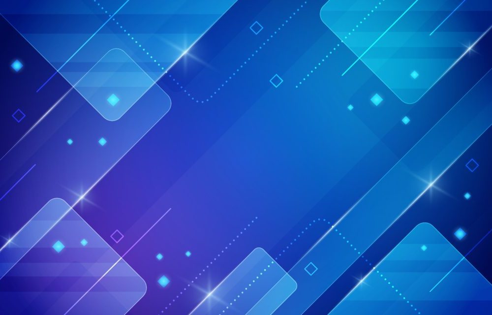 Modern Blue Rectangle Elements Diagonal Wallpaper