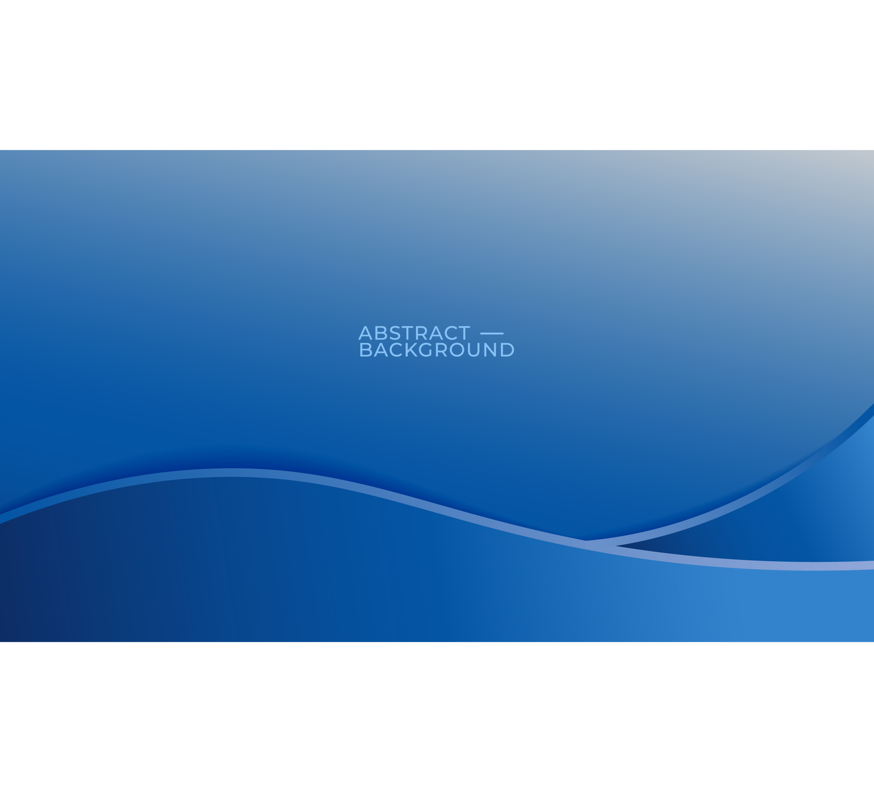 Blue Curve Gradient Banner
