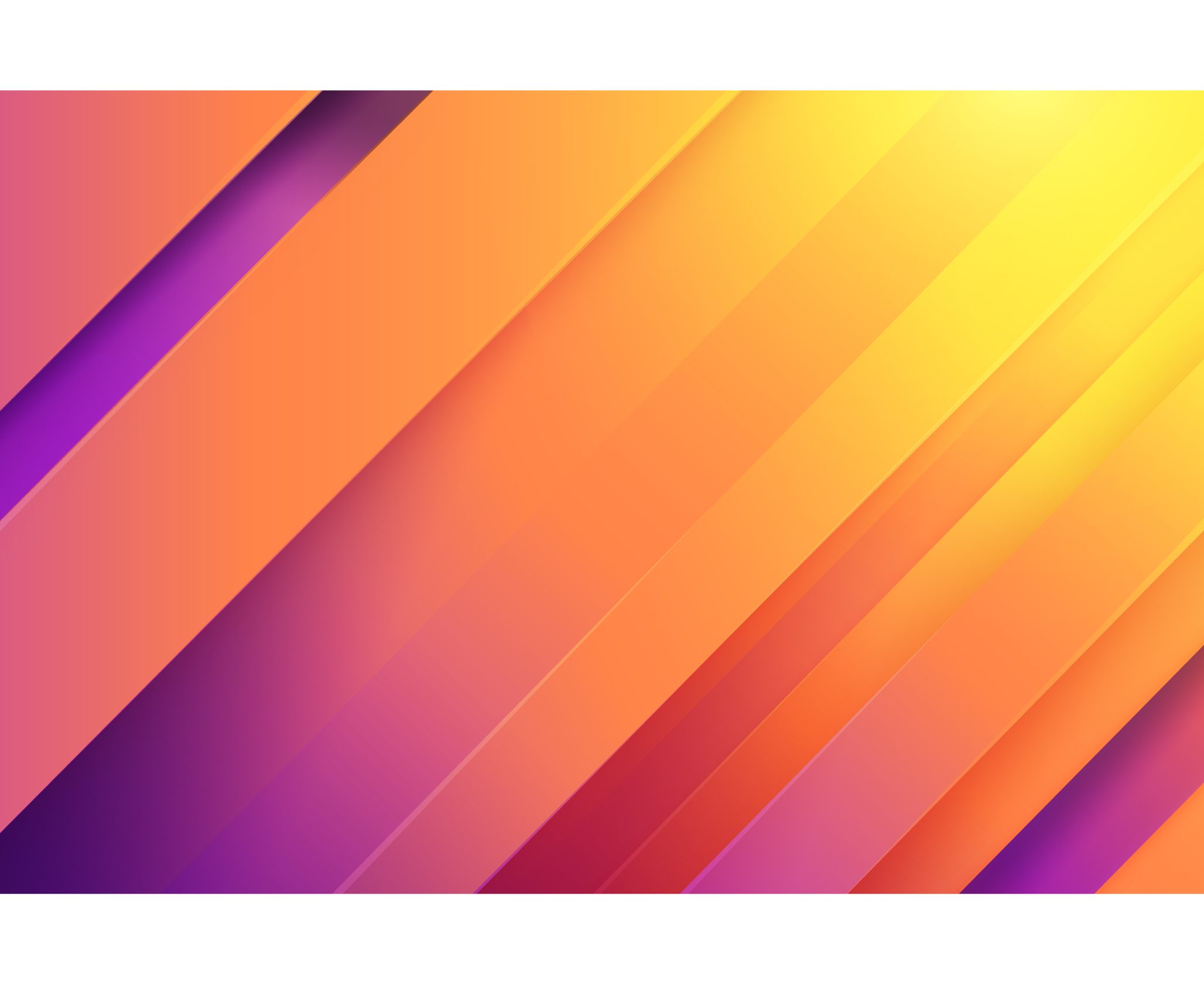 Bright Color Gradient Diagonal Shapes