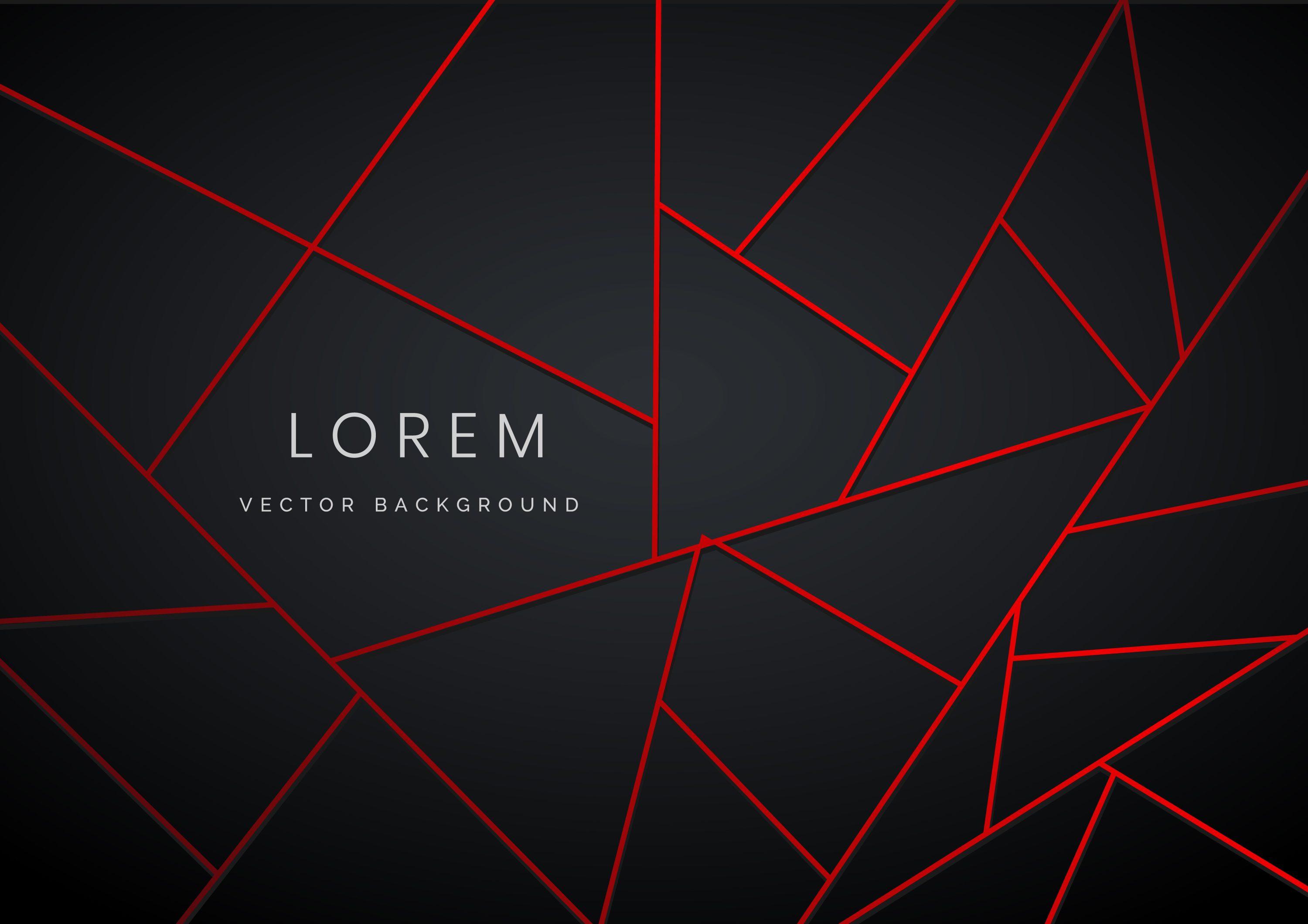Modern Dark Polygonal Shape Wallpaper