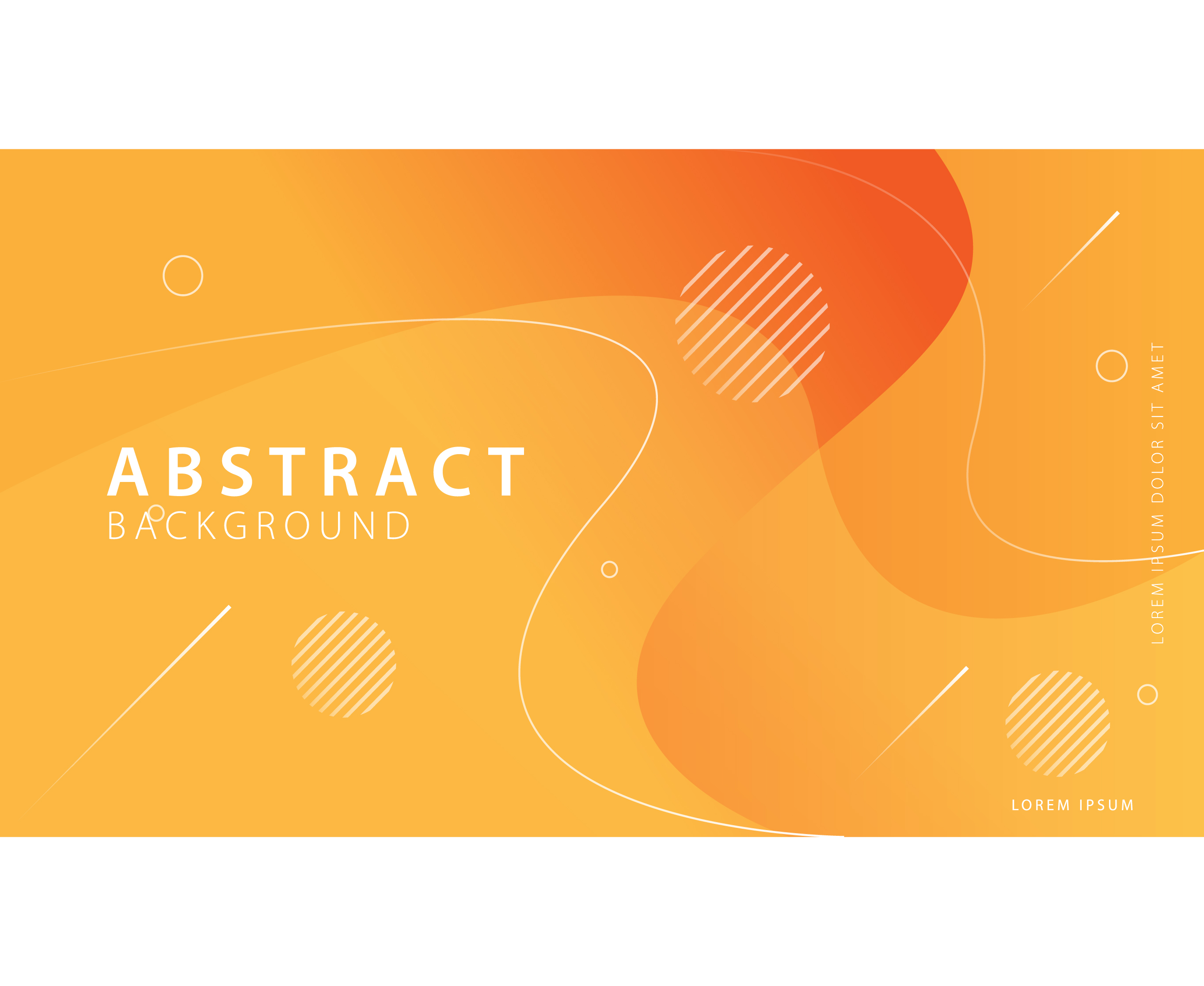 Gradient Orange Diagonal Wavy Poster