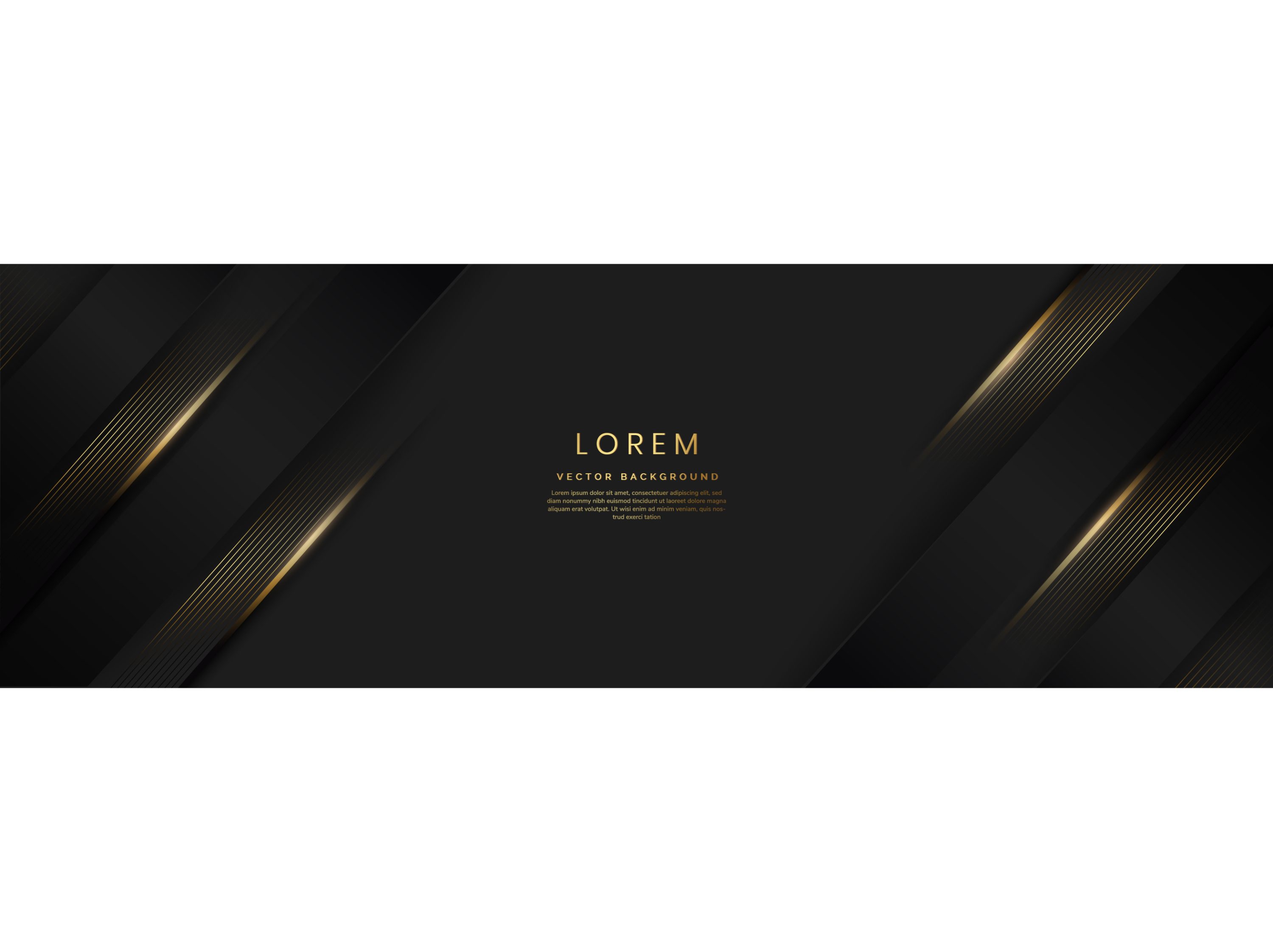 Minimal Black Diagonal Shapes Header