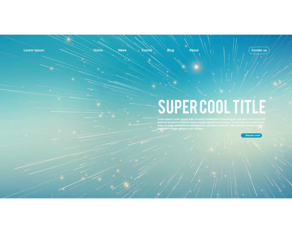 Speed Of Light Landing Page Banner