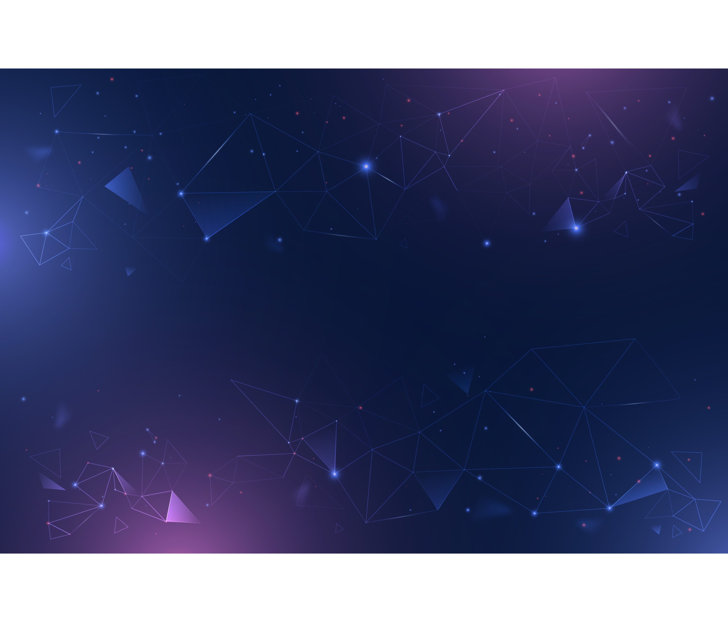 Dark Blue Futuristic Polygonal Banner