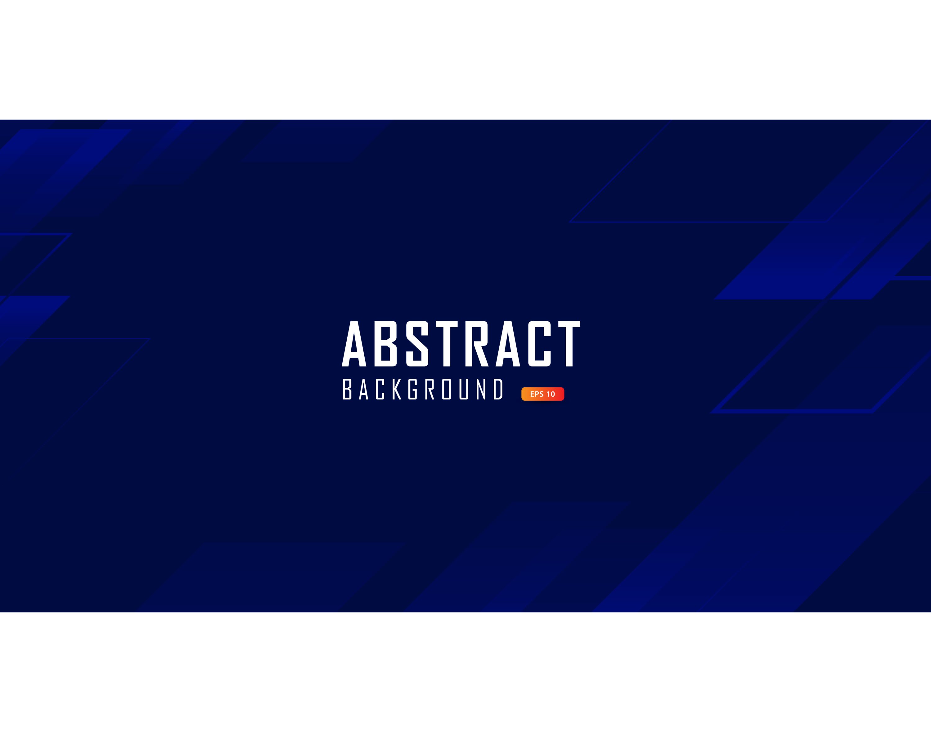 Dark Blue Geometric Diagonal Shapes Banner