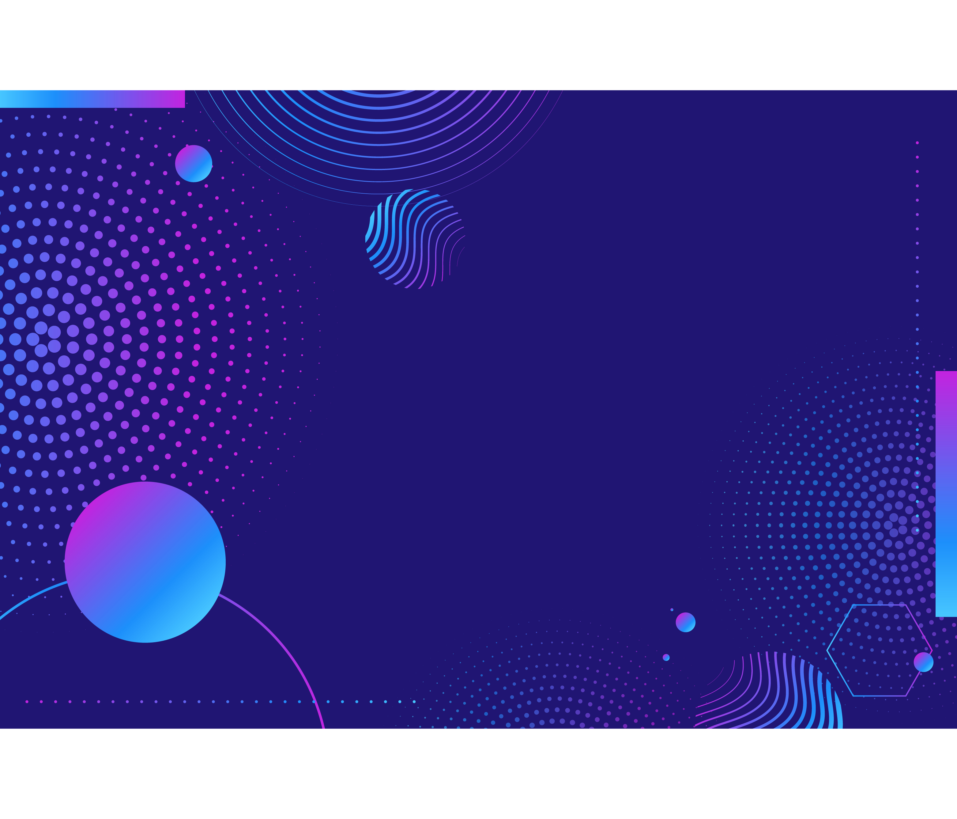Dark Blue Geometric Design Gradient Banner