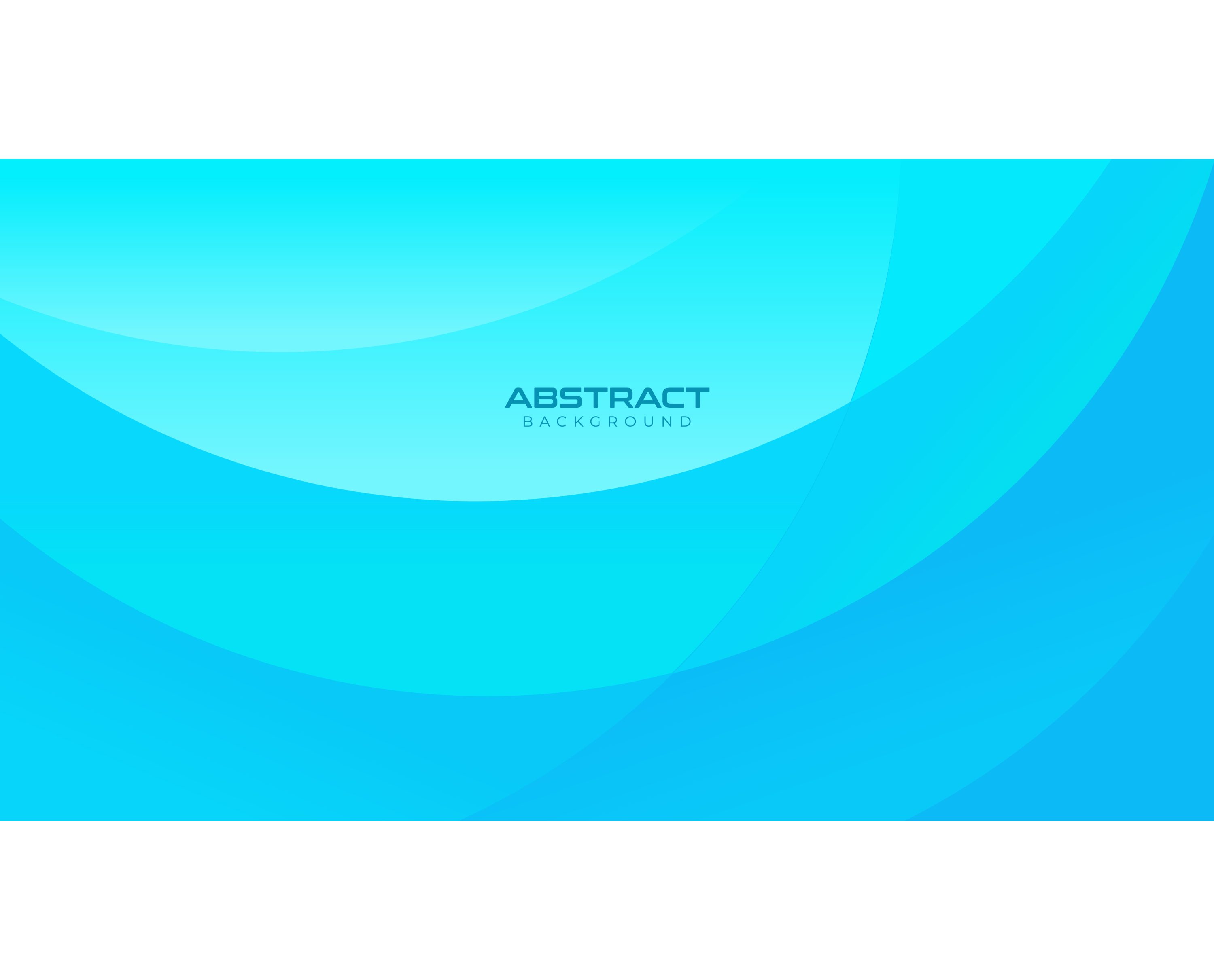 Gradient Light Blue Dynamic Waves Banner