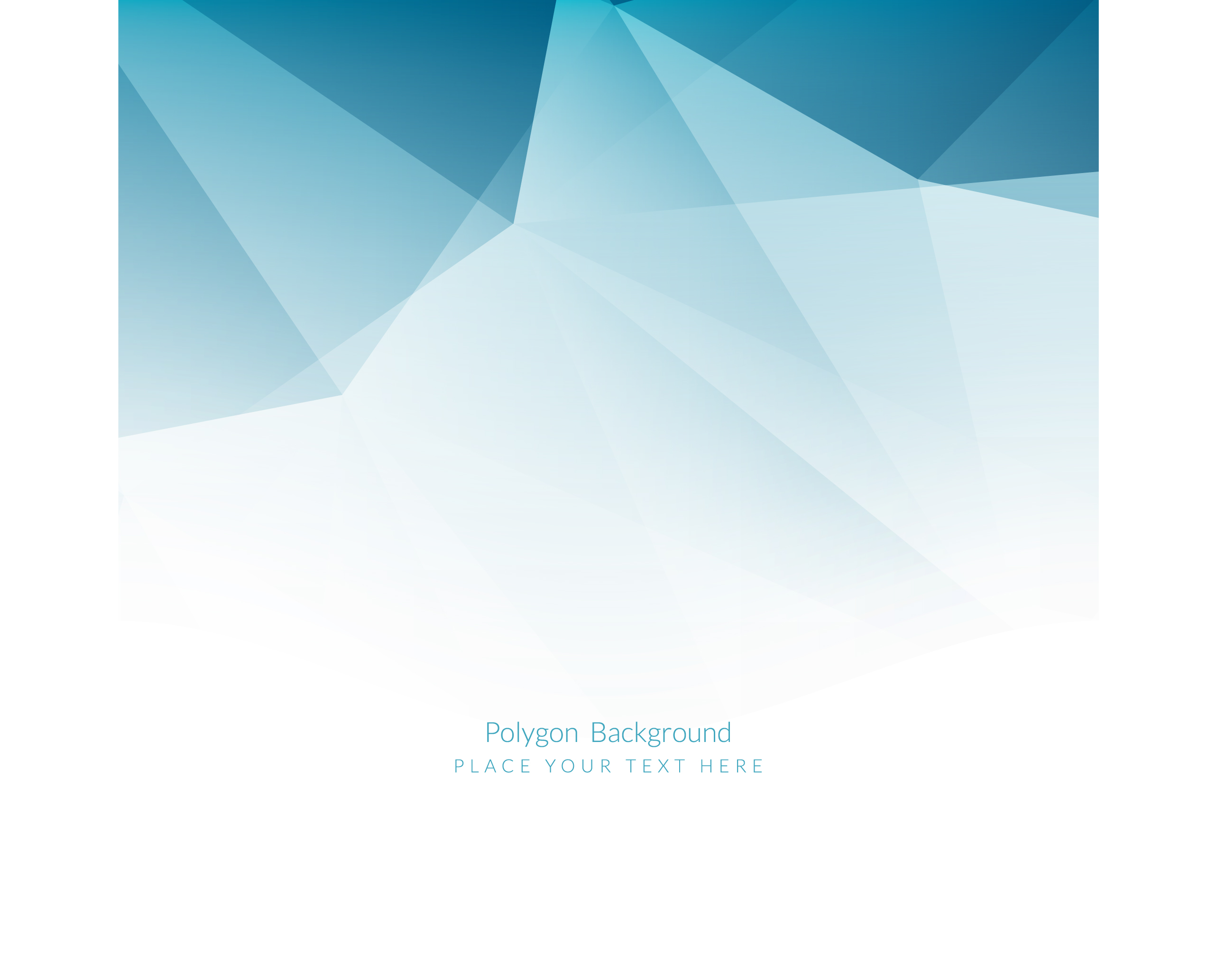 Light Blue Triangle Shape Banner