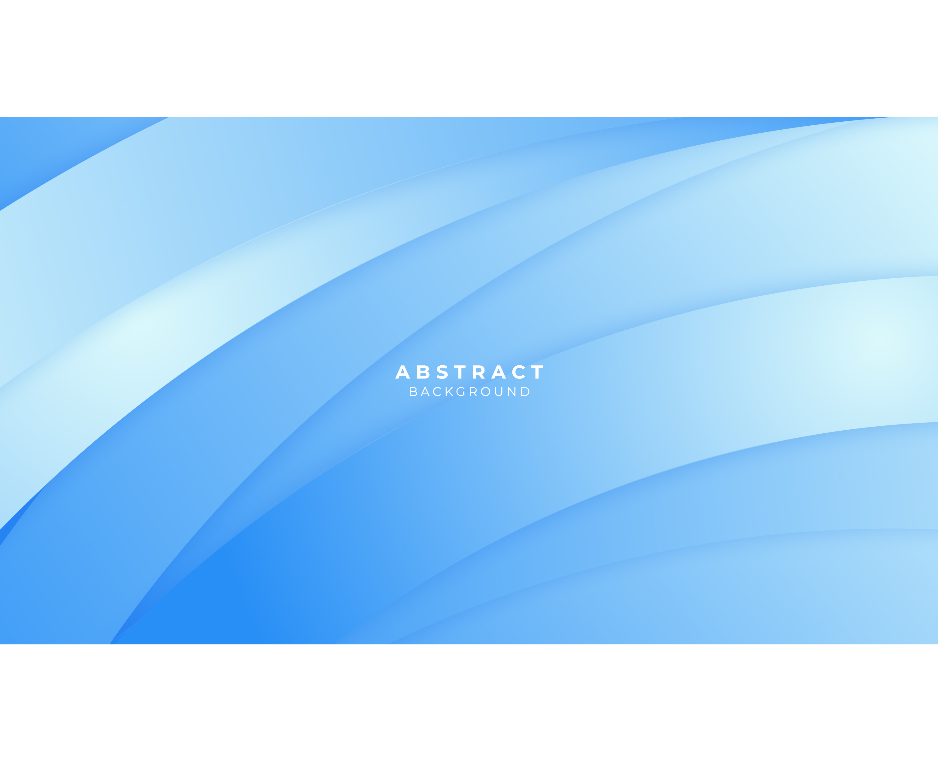 Gradient Blue Dynamic Wave Vector Banner