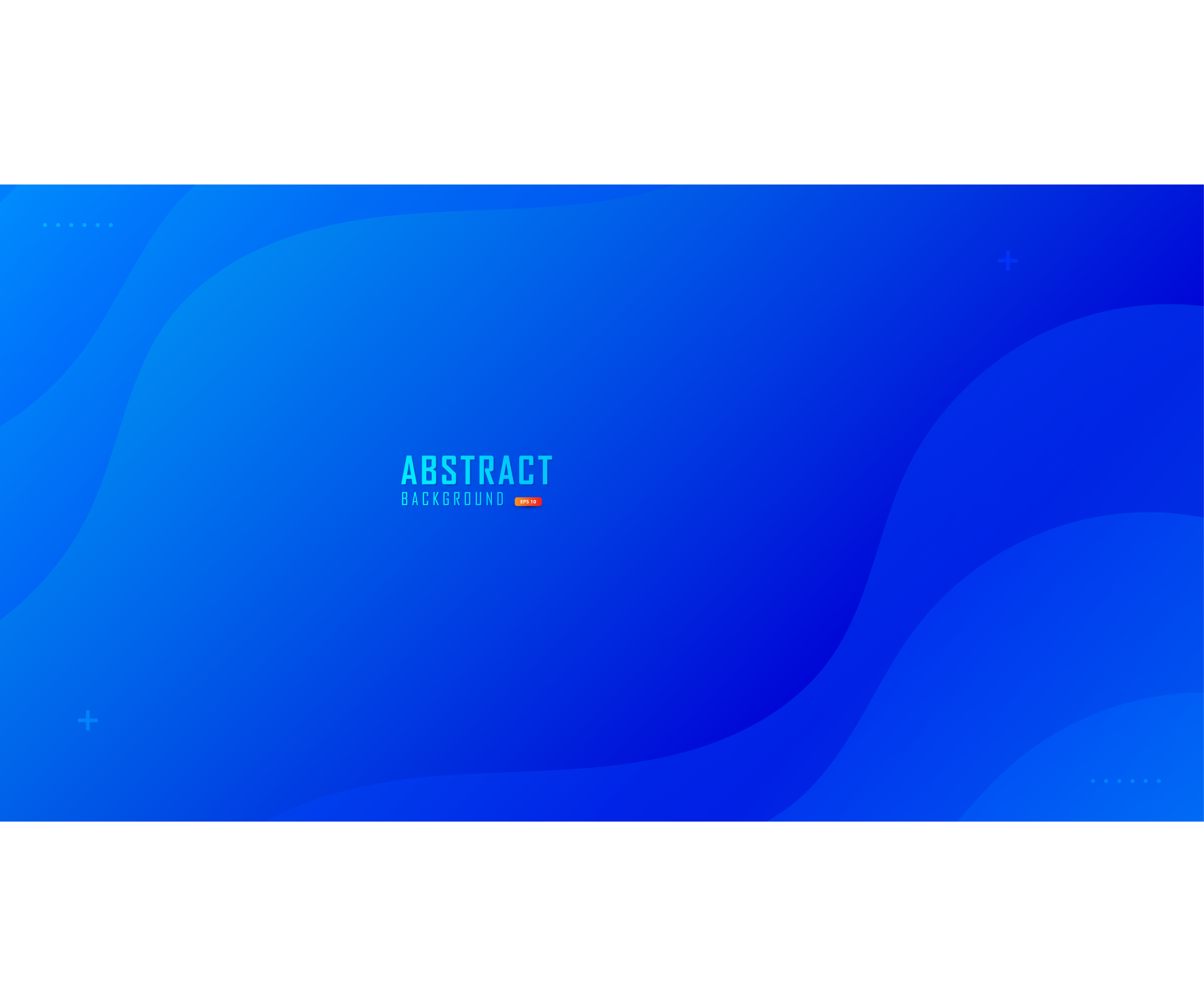 Gradient Blue Wave Free Design Poster