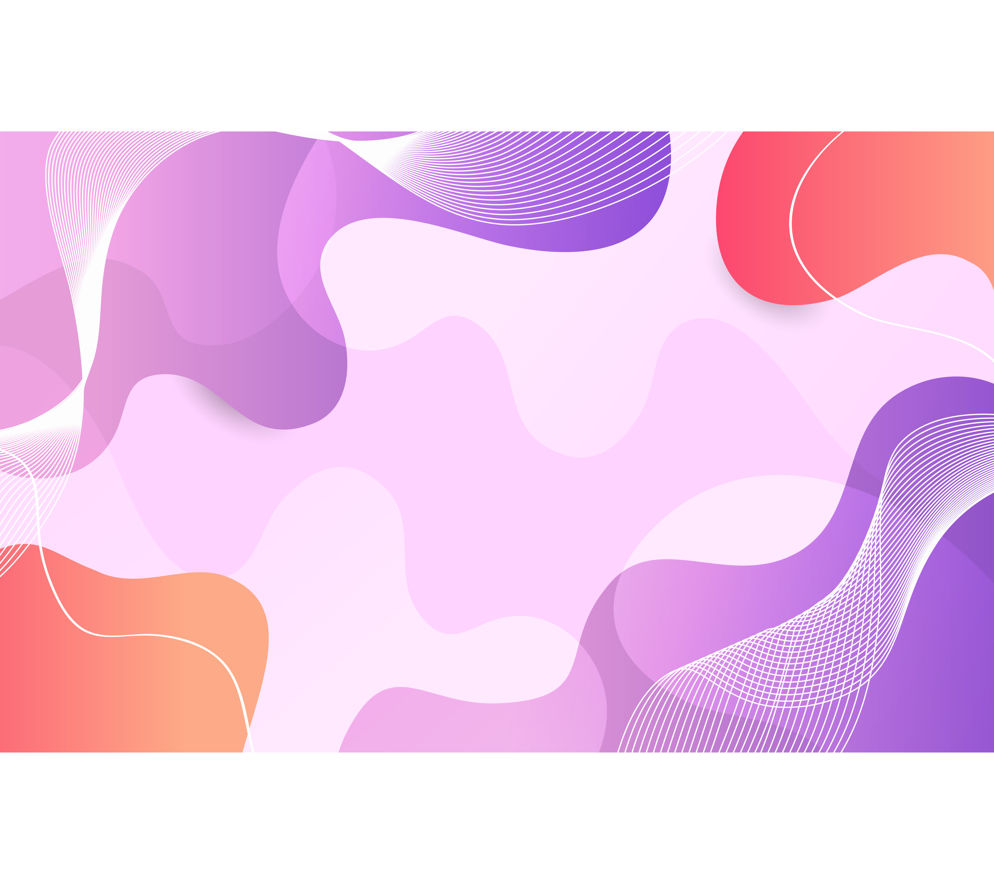 Colorful Dynamic Liquid Gradient Waves And Curve Pattern Free Vector