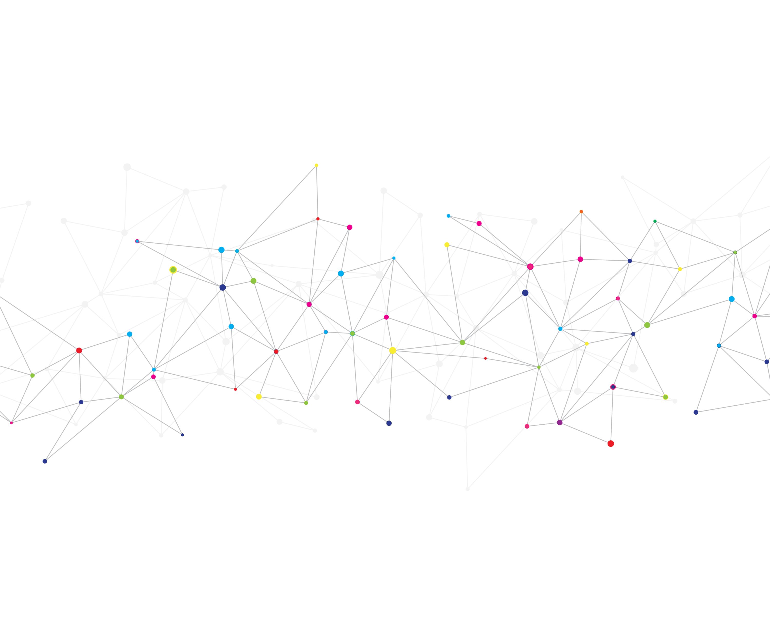 Horizontal Polygon Design Pattern With Colorful Points Free Vector
