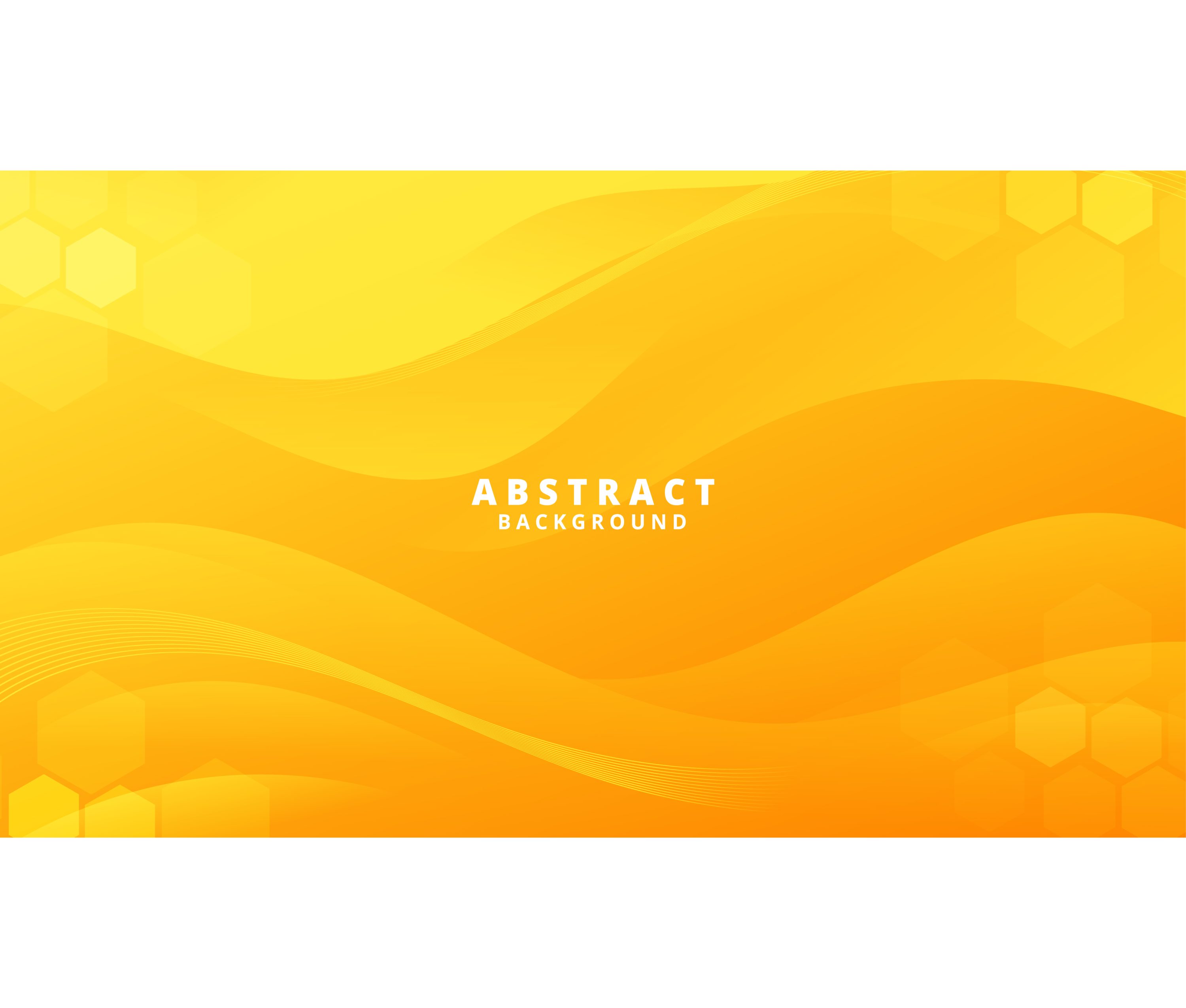 Modern Subtle Gradient Yellow Curve Shapes With Hexagon Patterns Free ...