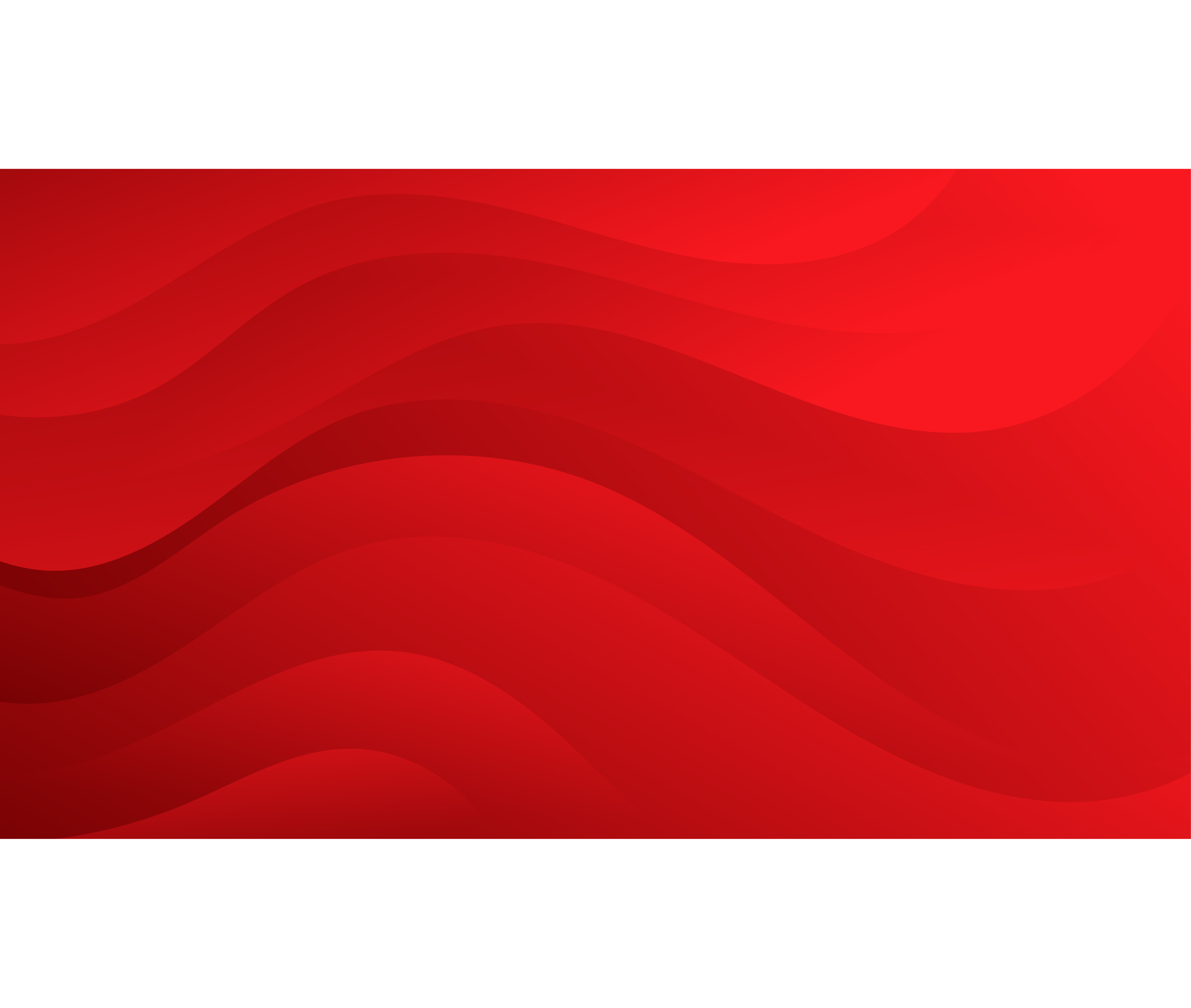 Bright Deep Red Gradient Liquid Waves Free Vector Banner